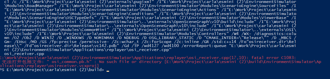 fatal error C1083 · Issue #78 · esmini/esmini · GitHub