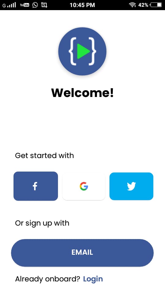 GitHub - thesparkler/LoginRegisterScreen: Login and register screen in ...