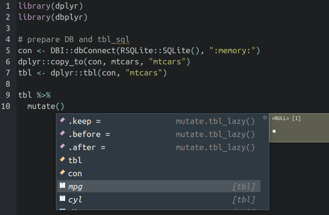 Autocompleting columns of `tbl_sql` not supported in cherry blossom · Issue #12577 · rstudio ...