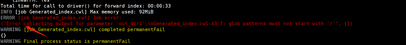 Why Did Not Find Output File With Glob Pattern When Run Cwl Runner · Issue 909 · Common