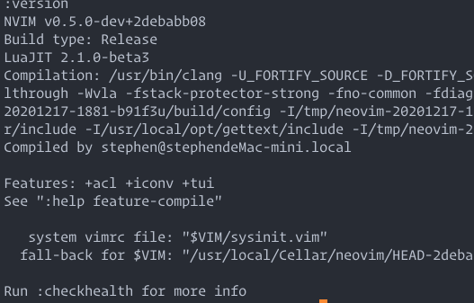 HEAD build is crashing immediately on macOS · Issue #13529 · neovim/neovim · GitHub