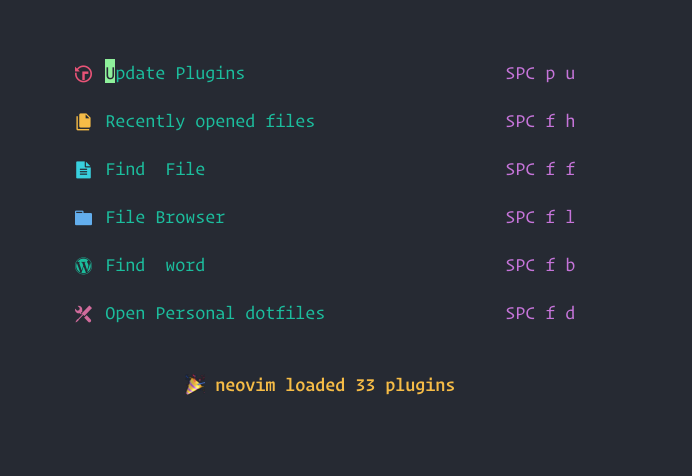 Highlights overflow when desc contains shortcut · Issue #215 · nvimdev/dashboard-nvim · GitHub