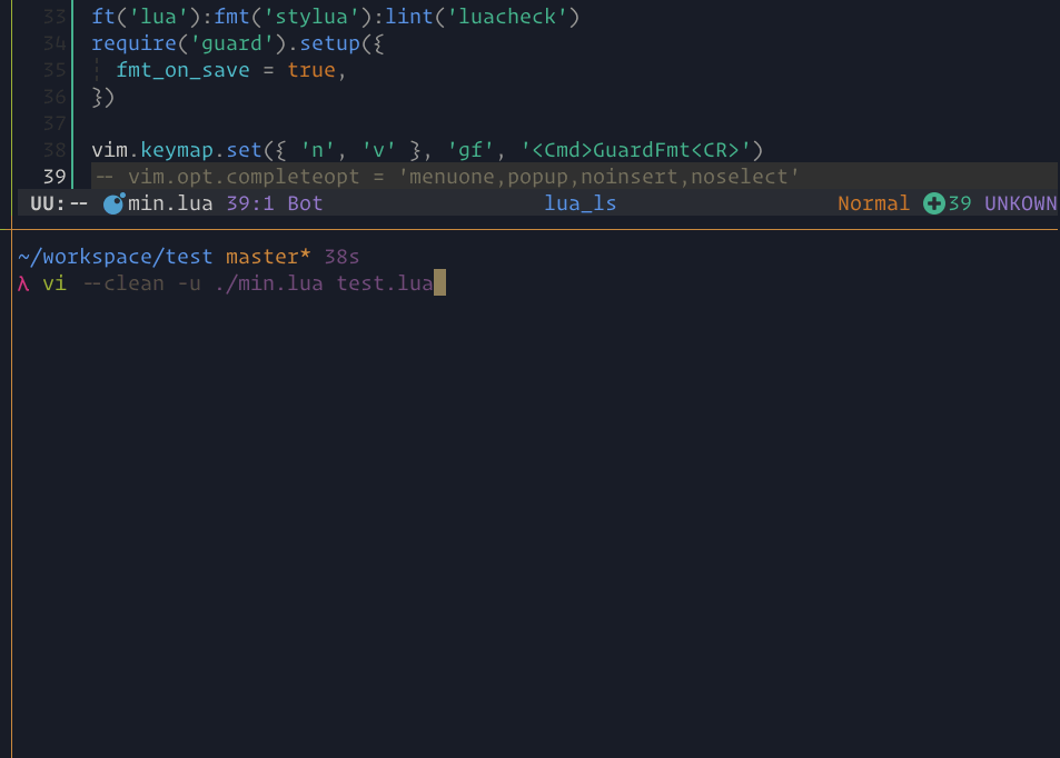 fmt_on_save does not format on save? · Issue #80 · nvimdev/guard.nvim · GitHub