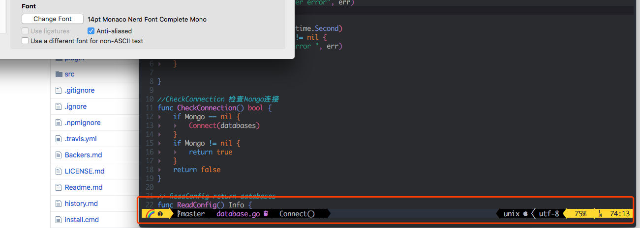 monaco nerd fonts display not normal · Issue #1 · Karmenzind/monaco-nerd-fonts · GitHub
