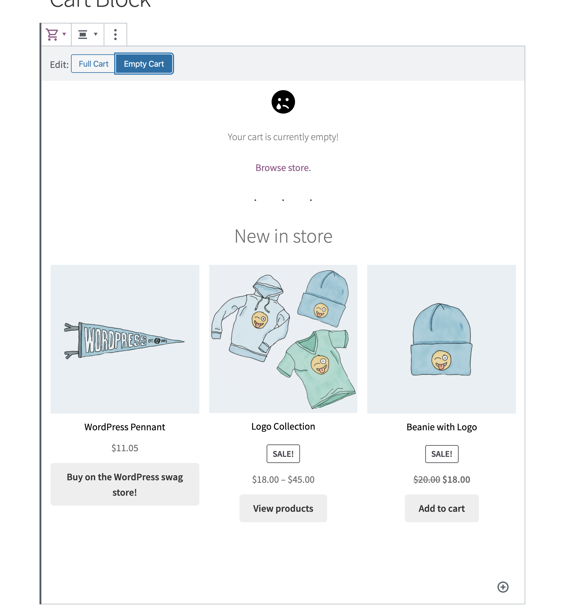 Show Empty Cart Component On Front End When Cart Is Empty · Issue 1743 · Woocommerce