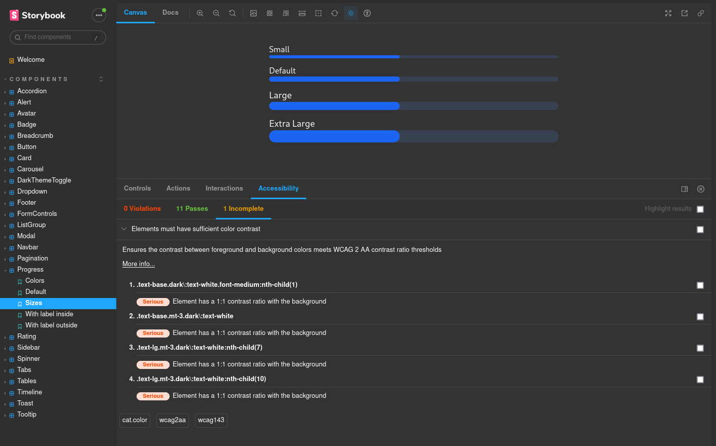Accessibility: component progress have not sufficient color contrast · Issue #178 · themesberg ...
