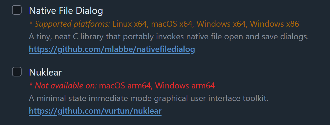 Add 'Unsupported Platforms' note to some bindings · Issue #104 · LWJGL ...