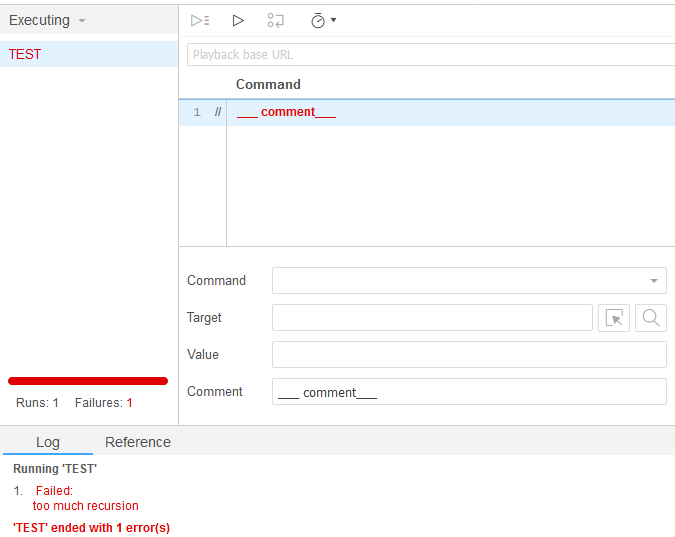 Comment cause error · Issue #340 · SeleniumHQ/selenium-ide · GitHub