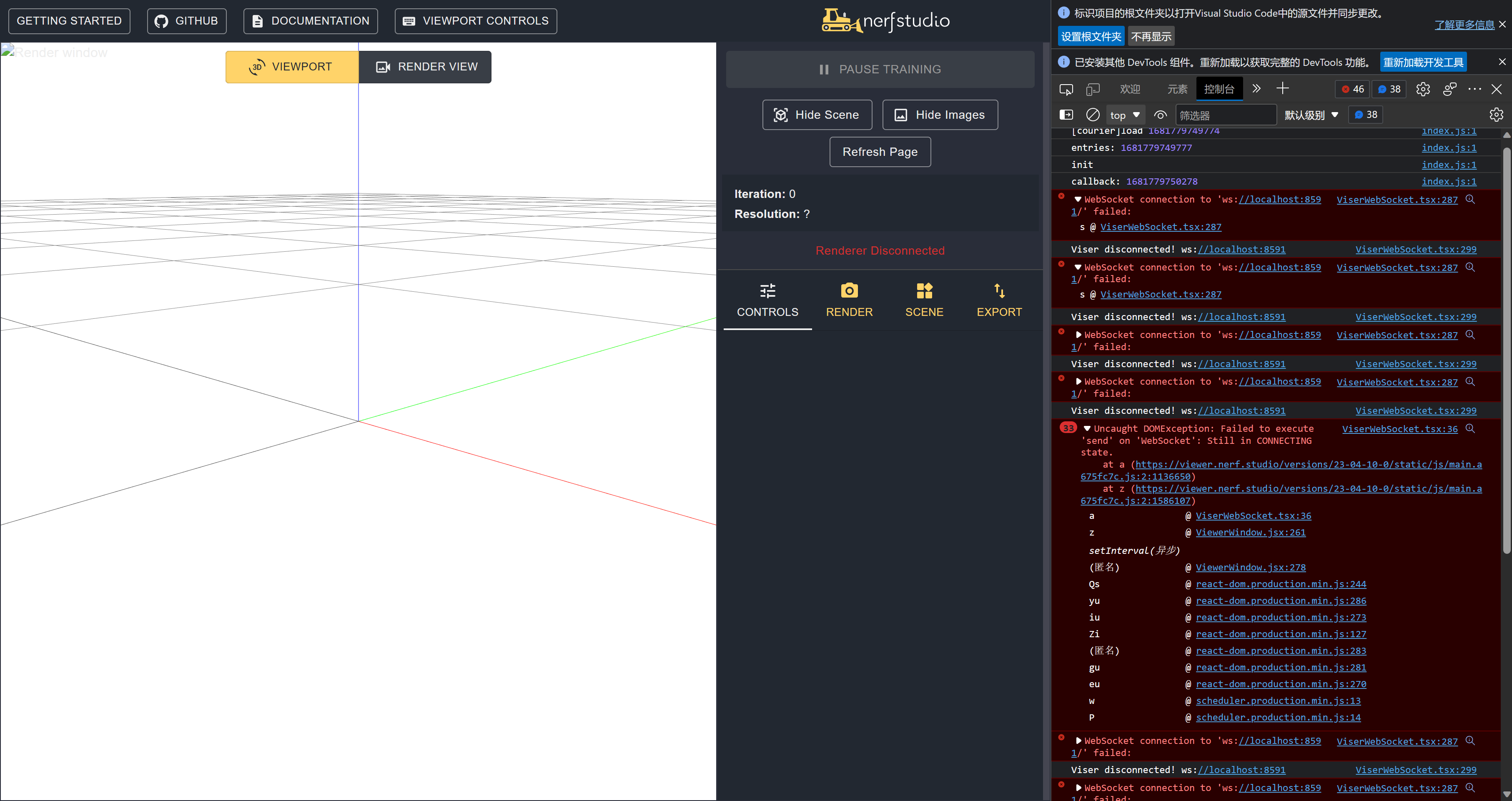 Blank viewer · Issue #1735 · nerfstudio-project/nerfstudio · GitHub