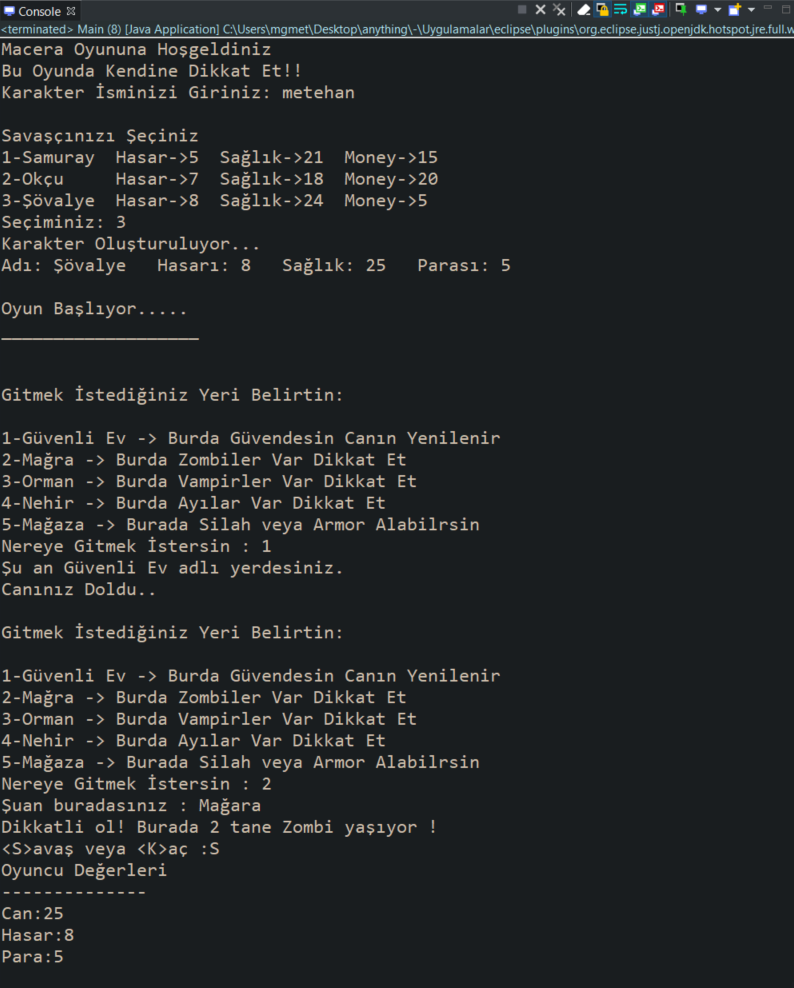 GitHub - mgmetehan/MaceraOyunu