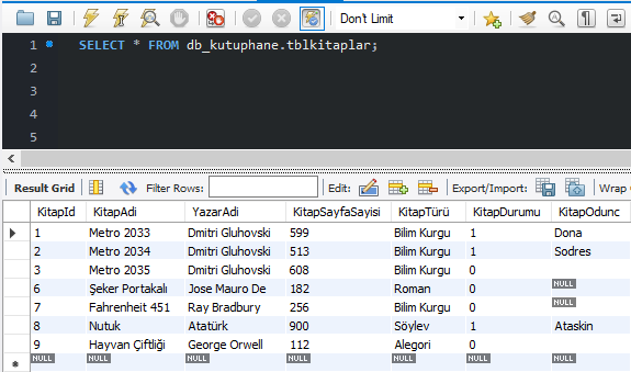 GitHub - mgmetehan/KutuphaneKitapTakipUygulamasi