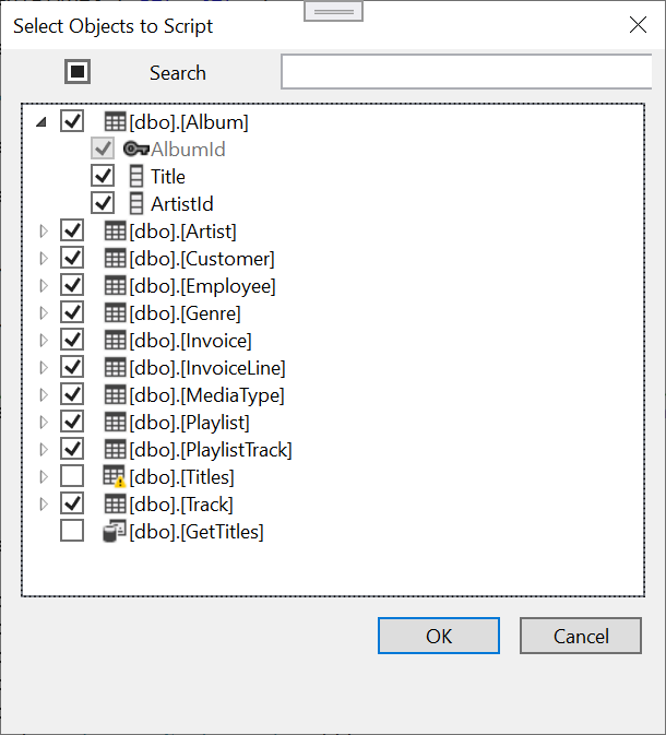 Improve UI in Objects list · Issue #608 · ErikEJ/EFCorePowerTools · GitHub
