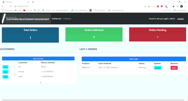 GitHub - hbee/CRM_app
