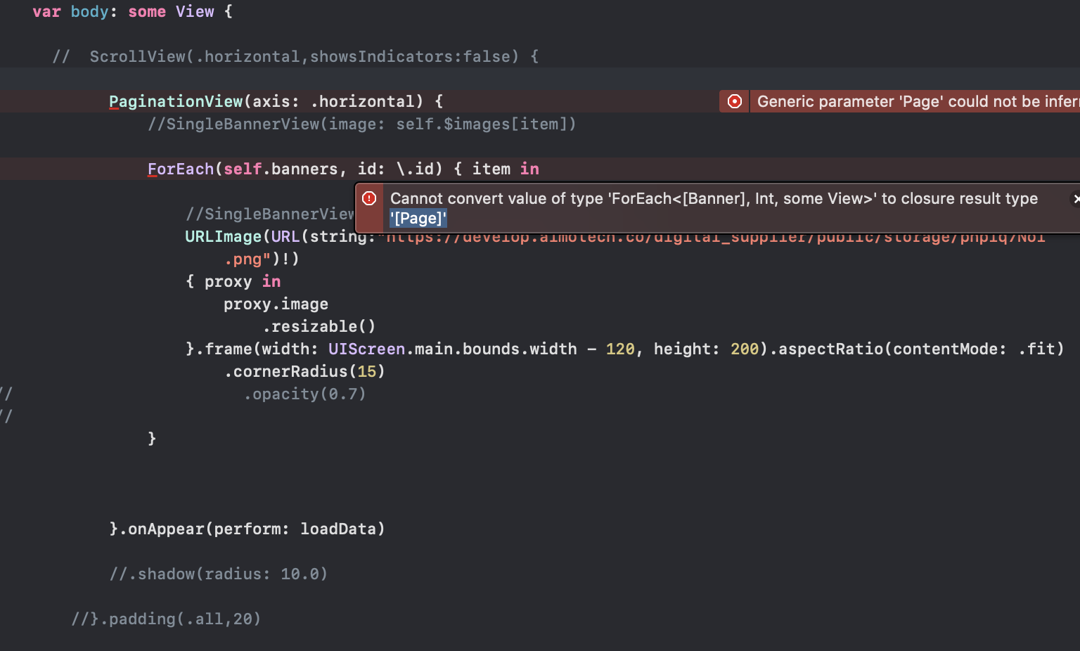 Can't load dynamic data inside PaginationView · Issue #50 · SwiftUIX/SwiftUIX · GitHub