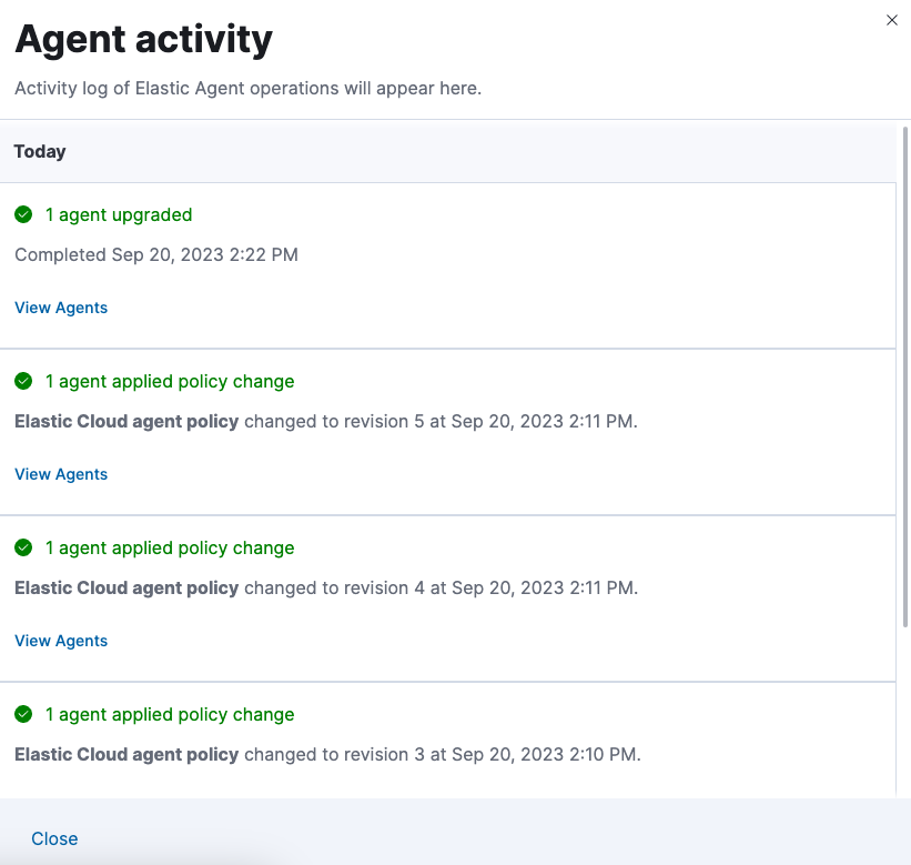 Document "Agent activity" pane and updated Agents tab in the UI · Issue #507 · elastic/ingest ...