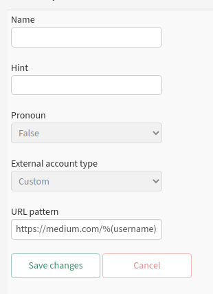 settings: Values not retrieving when we edit custom external account type in custom profile ...