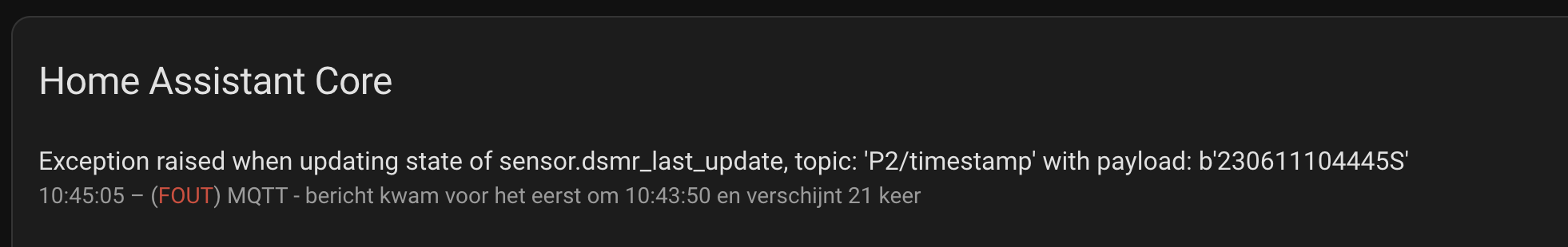 Foutmelding in home assistant · Issue #20 · mhendriks/P1-Dongel-ESP32 · GitHub