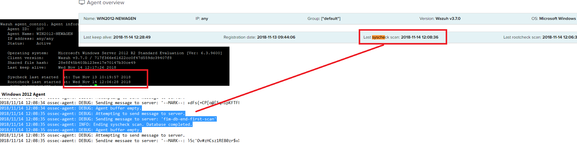 Agentcontrol Syscheck Last Started At Datetime Not Always Updating · Issue 1883 · Wazuh