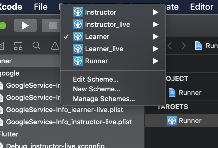 Unable to find included file "Pods/Target Support Files/Pods-Runner/Pods-Runner.debug.xcconfig ...