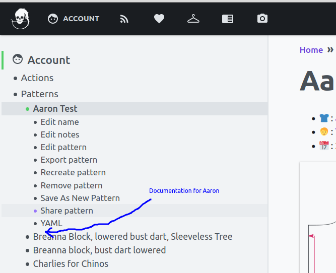 Add a link to the documentation when you export your pattern and in the side bar · Issue #2153 ...