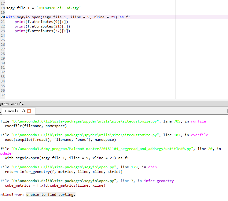 unable to find sorting · Issue #322 · equinor/segyio · GitHub