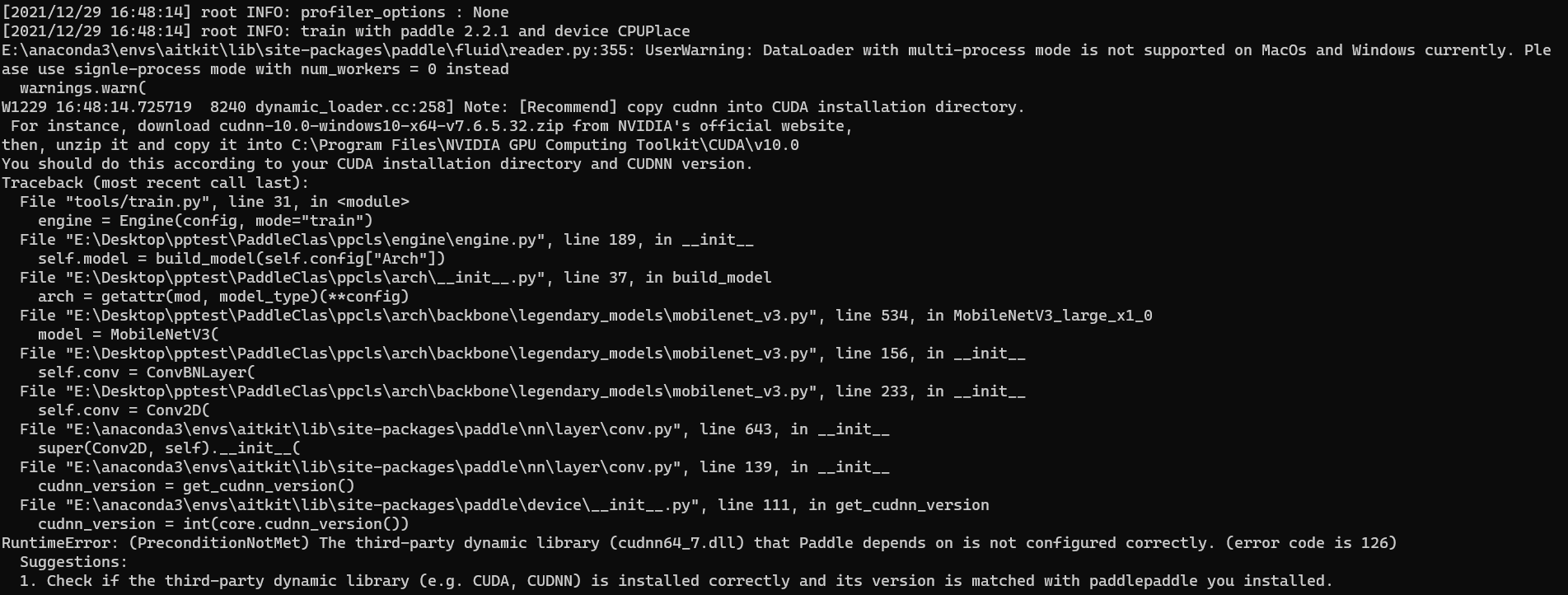 在Windows10/11下，使用gpu版本PaddlePaddle device=cpu依然使用gpu · Issue #1607 · PaddlePaddle/PaddleClas ...