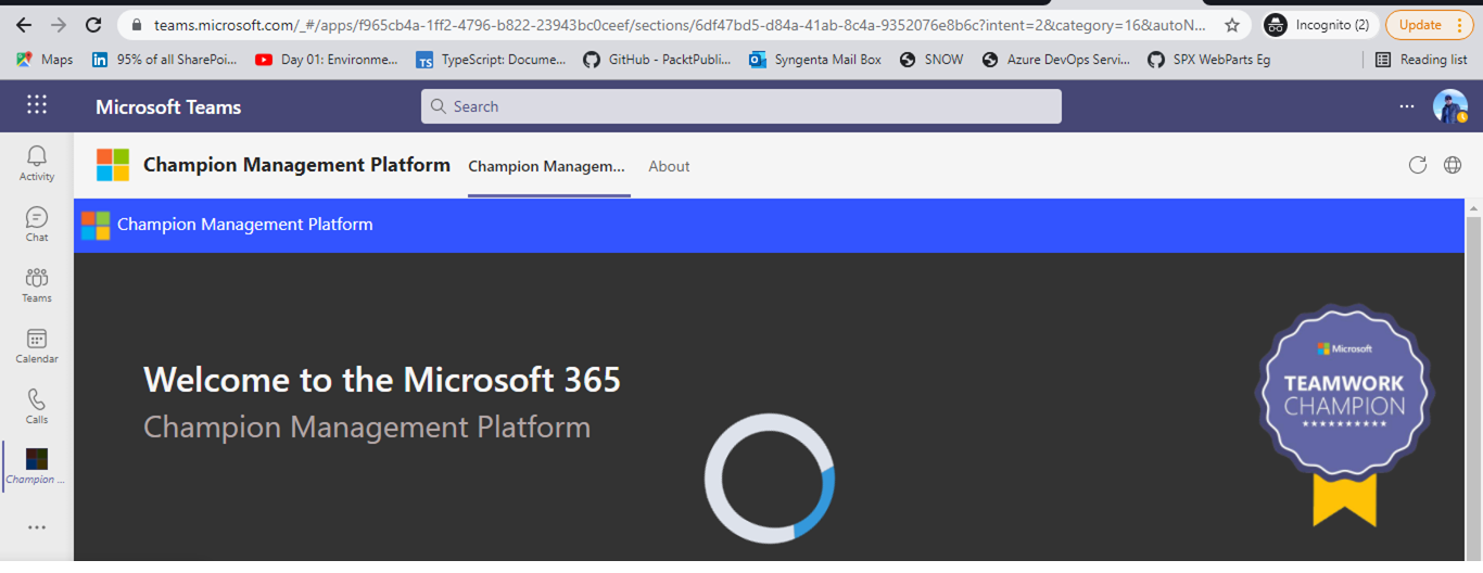 ‎Champion management platform‎ · Issue #36 · OfficeDev/microsoft-teams ...
