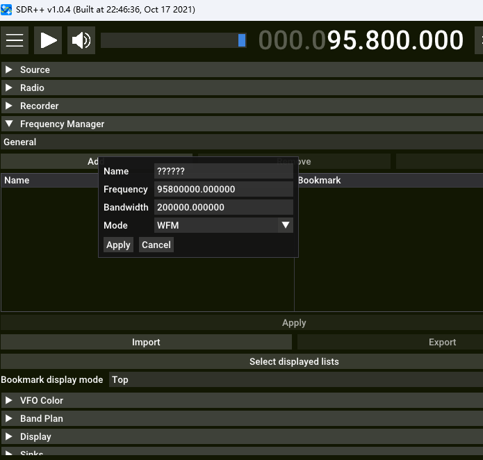 Does frequency manager support Chinese? · Issue #901 · AlexandreRouma/SDRPlusPlus · GitHub