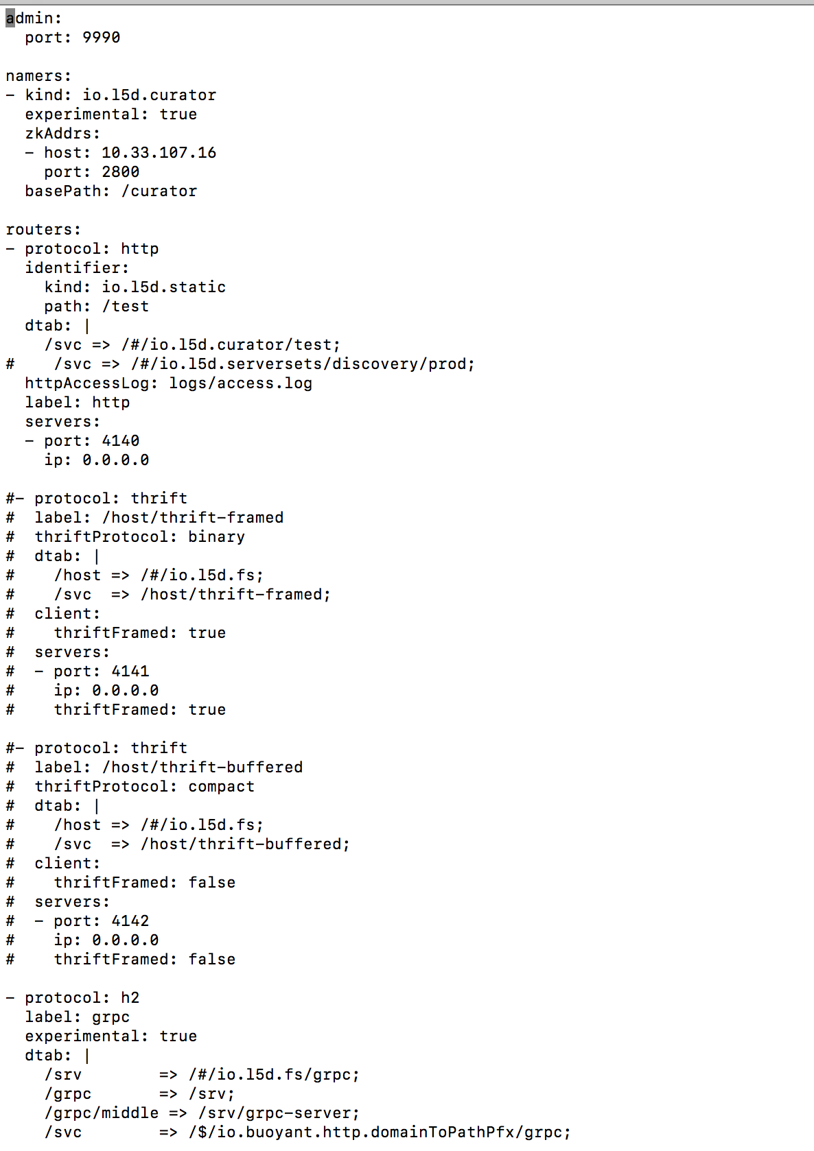 io.l5d.curator Report errors. Lcom/google/common/util/concurrent ...