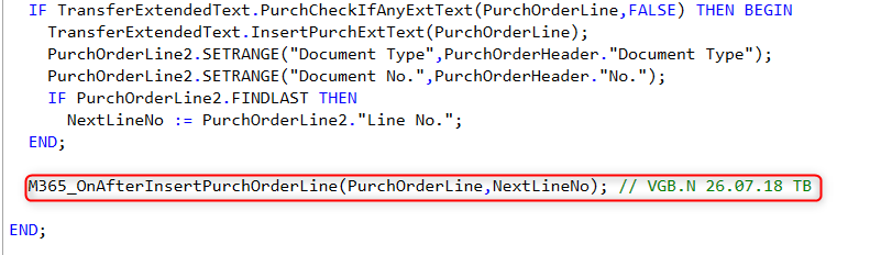 [Event Request] Codeunit 333, Function InsertPurchOrderLine · Issue #3214 · microsoft/AL · GitHub