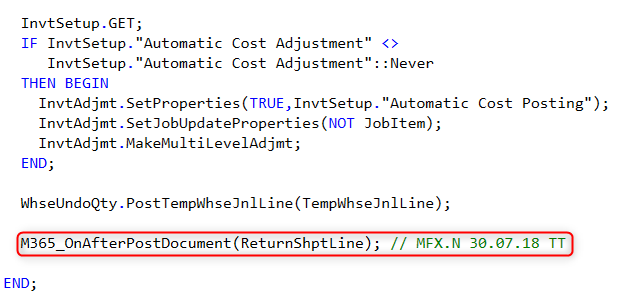 Event Request Codeunit 5814 Function Code · Issue 3221 · Microsoft