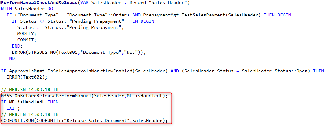 [Event Request] Codeunit 414 Release Sales Document · Issue #3356 · microsoft/AL · GitHub