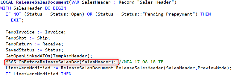 [Event Request] Codeunit 80; Function ReleaseSalesDocument & PostItemChargePerOrder · Issue ...