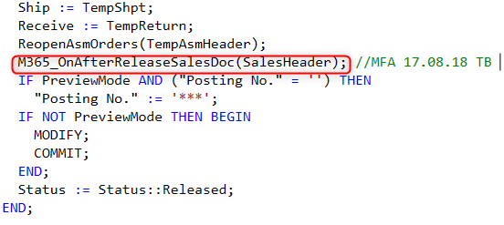 [Event Request] Codeunit 80; Function ReleaseSalesDocument & PostItemChargePerOrder · Issue ...