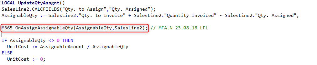 [Event Request] Page 5814 ; Function UpdateQtyAssgnt · Issue #3434 ...