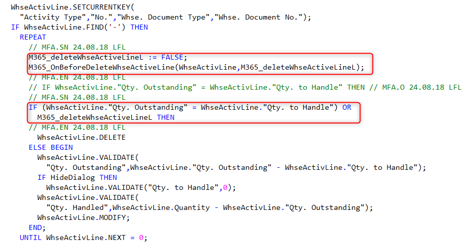 Event Request Codeunit Whse Activity Post Function Code · Issue 3443 · Microsoftal · Github 