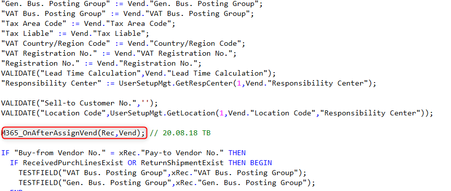 [Event Request] Table 38 Purchase Header; Buy-from Vendor No. - OnValidate · Issue #3637 ...