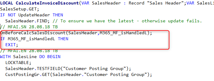 [Event Request] Codeunit 60 Sales - Calc. Discount · Issue #3650 · microsoft/AL · GitHub
