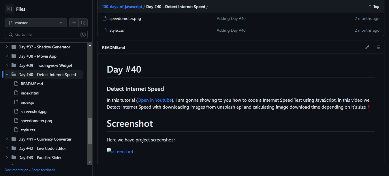 Screenshot on #40 is missing · Issue #12 · AsmrProg-YT/100-days-of-javascript · GitHub