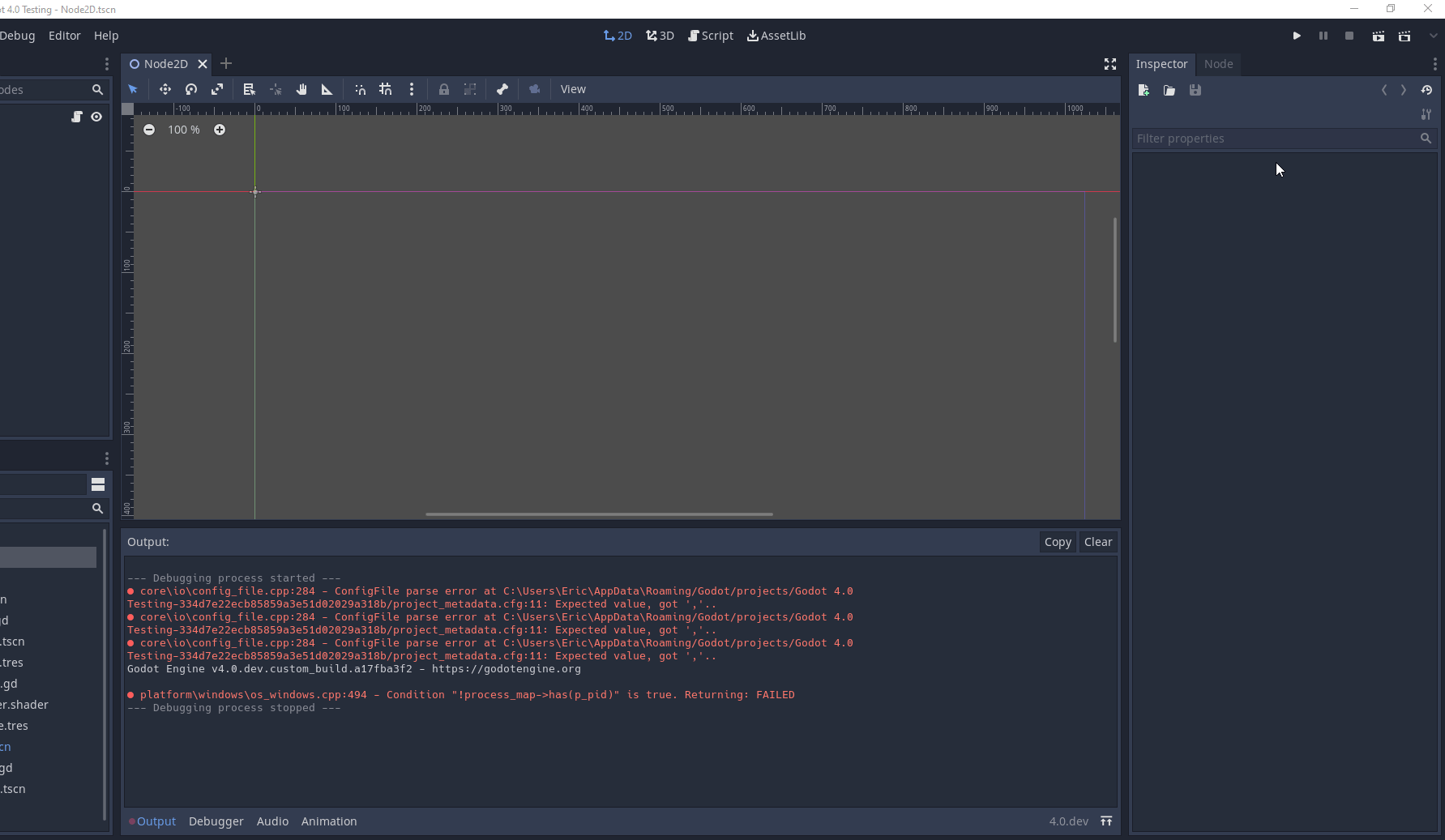 [4.0] Cannot run project or scenes · Issue #41313 · godotengine/godot · GitHub