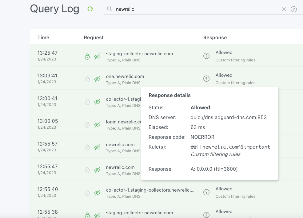 newrelic.com · Issue #1200 · AdguardTeam/AdGuardSDNSFilter · GitHub