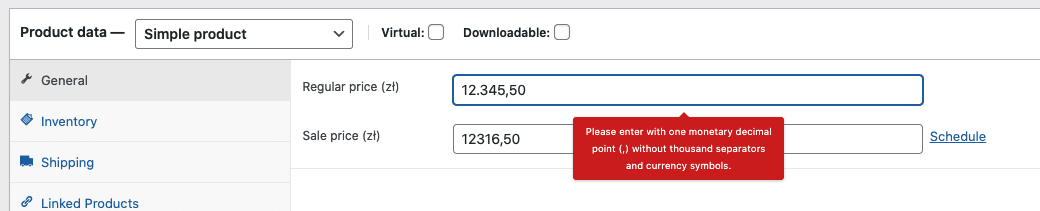 Input component to handle money value based on store's currency ...