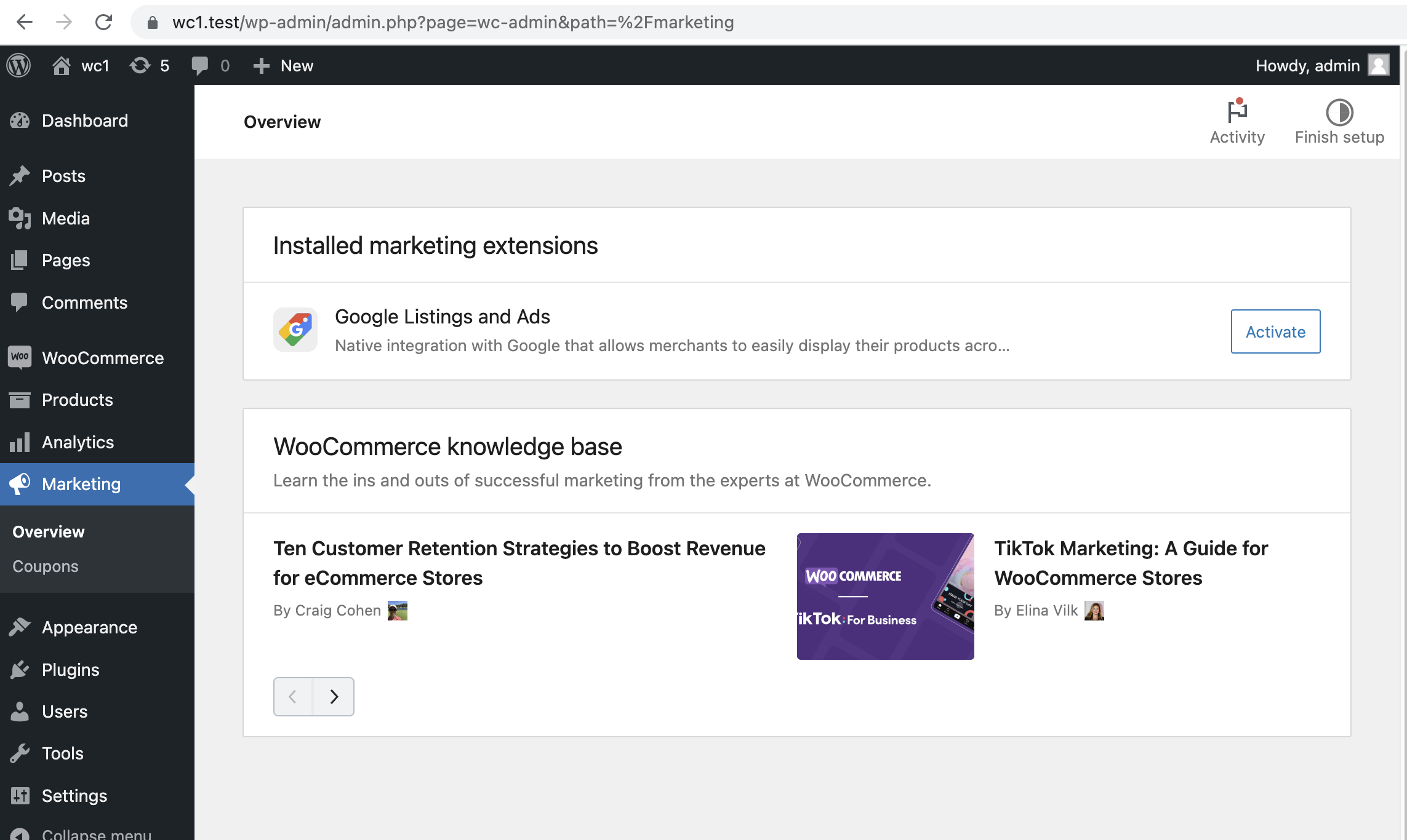 Make new extensions show up in "Installed marketing extensions" card · Issue #34431 ...