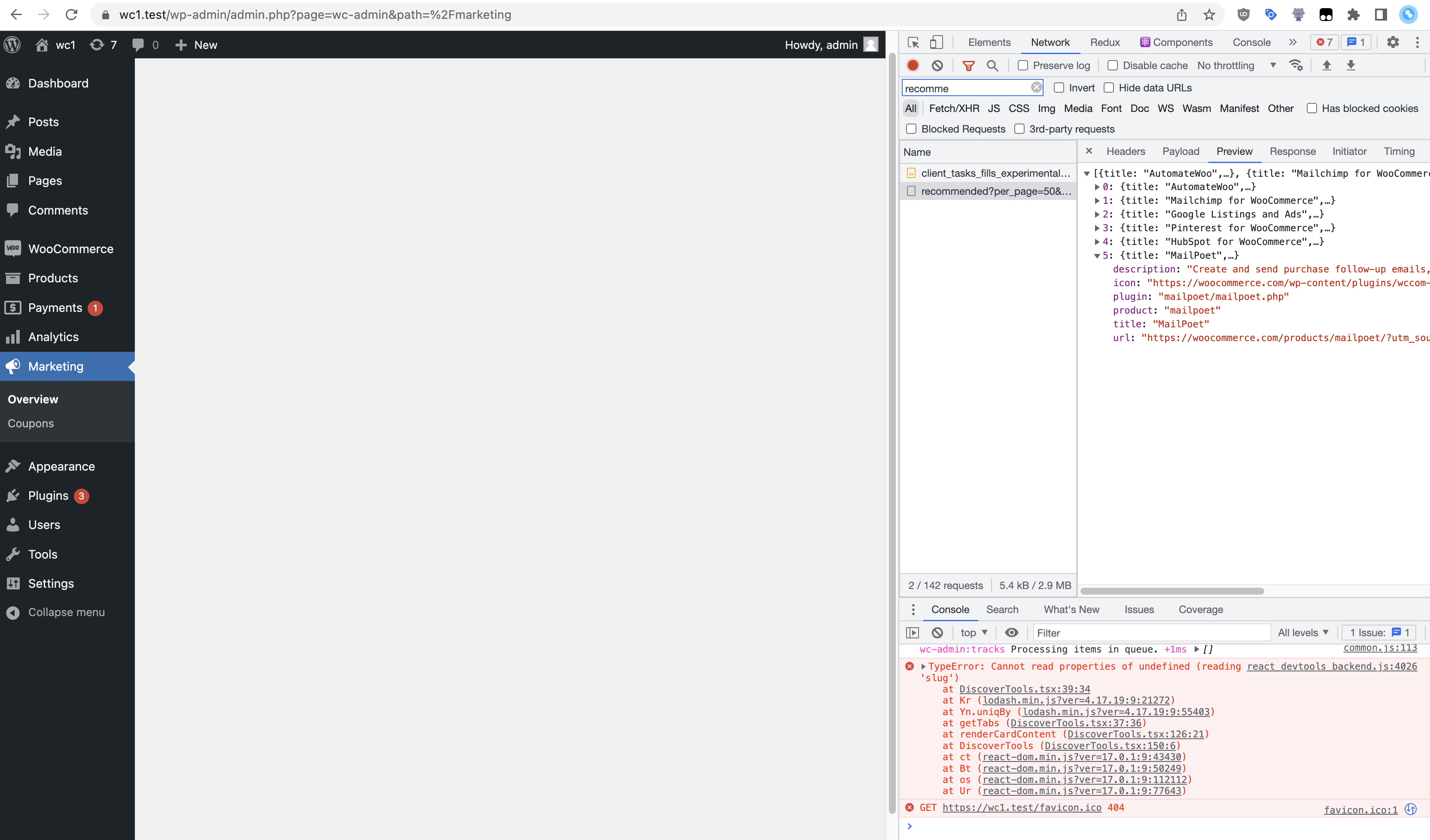 Delete Transient For Recommended Marketing Extensions Upon Updating Woocommerce Plugin · Issue