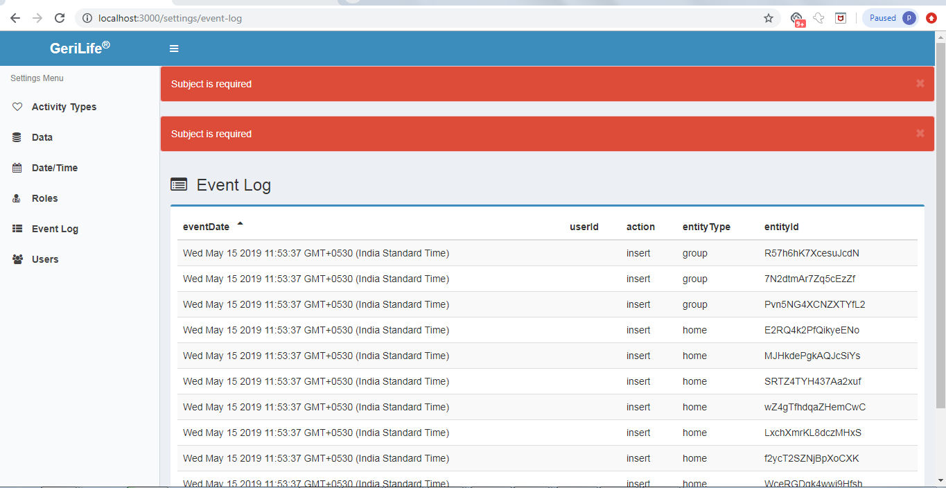 [Validation/Error Message]: All validation/error message should automatically disappear after ...