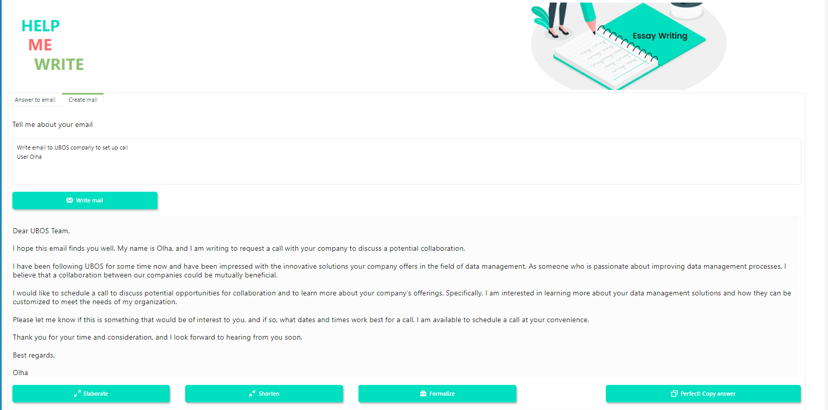 GitHub - UBOS-tech/ubos-template-AI-help-me-write-UI: Whether you need ...