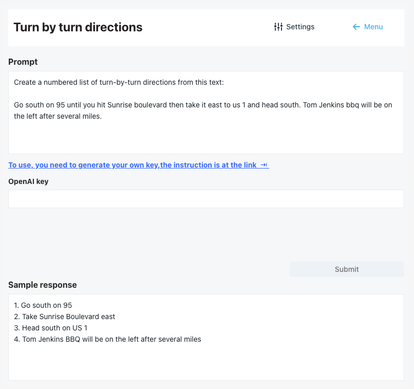 GitHub - UBOS-tech/ubos-template-AI-turn-by-turn-directions-UI: Turn by turn directions Convert ...