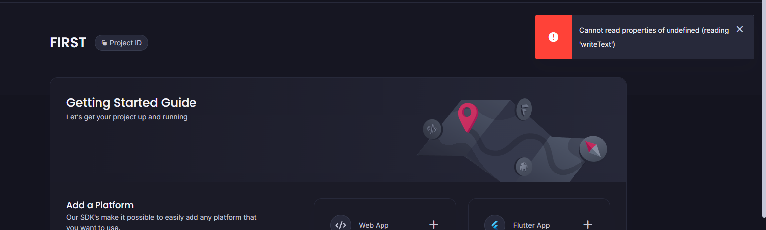 馃悰 Bug Report Cannot Copy Project Id 路 Issue 4785 路 Appwrite Appwrite 路 Github