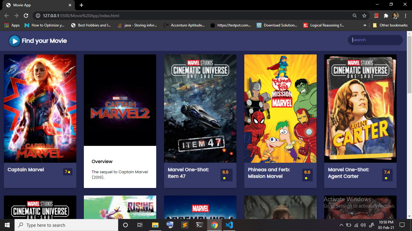 GitHub - imshaileshkr/Movie-app: Simple Movie-app using CSS, JavaScript ...