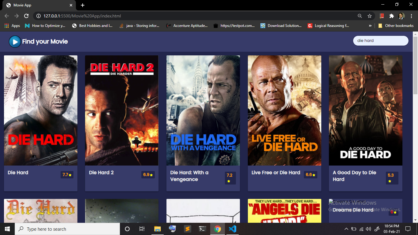 GitHub - imshaileshkr/Movie-app: Simple Movie-app using CSS, JavaScript ...